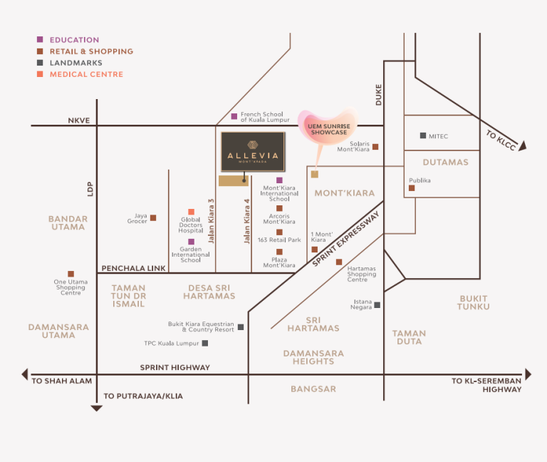 Allevia Mont Kiara - Mont Kiara properties for rent and sales